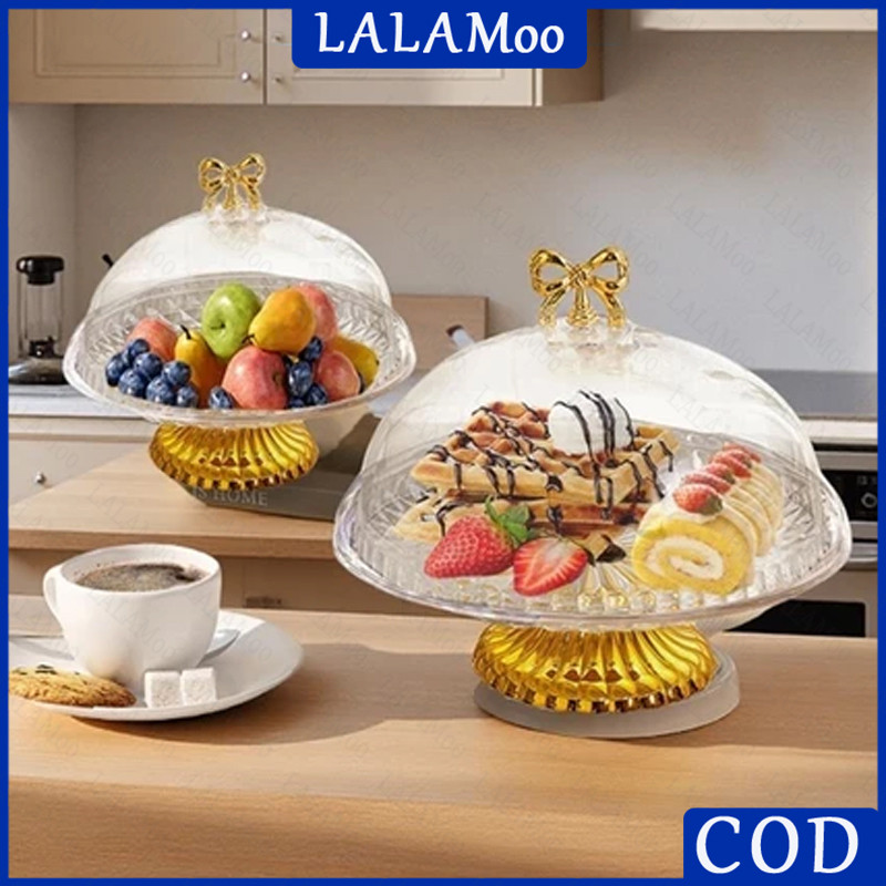 Jual Aesthetic Tempat Kue Mewah Plastik Tudung Saji Set Mewah Penutup ...
