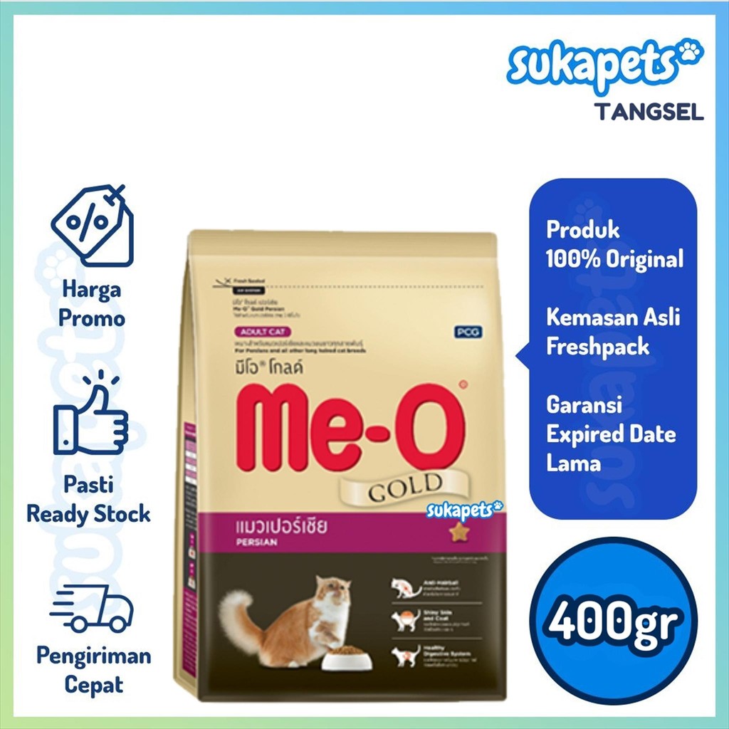 Jual Meo Gold Persian Dry Food Makanan Kucing Kering 400gr | Shopee ...