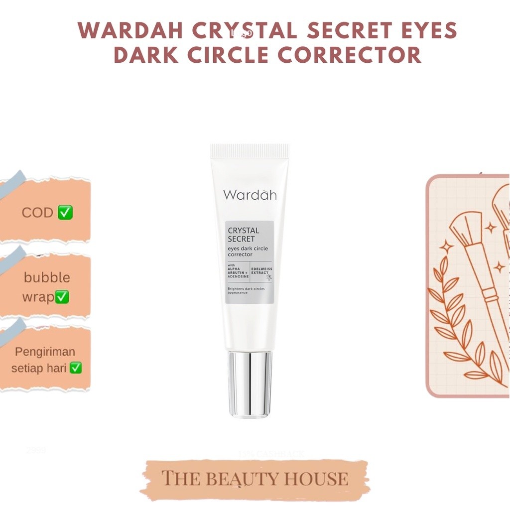Jual Wardah Crystal Secret Eyes Dark Circle Corrector 10 ml | Shopee ...