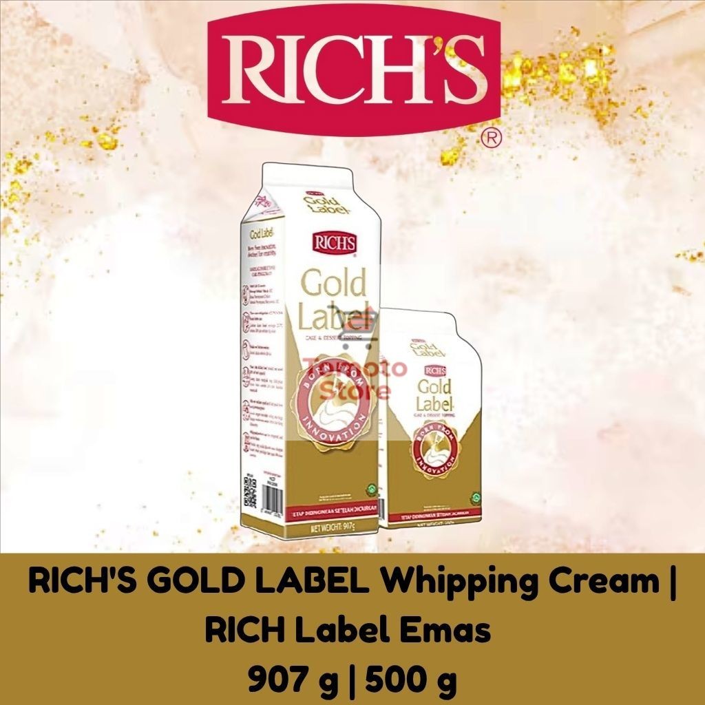 Jual TOMOTOSTORE RICH'S GOLD LABEL Whipping Cream | RICH Label Emas ...