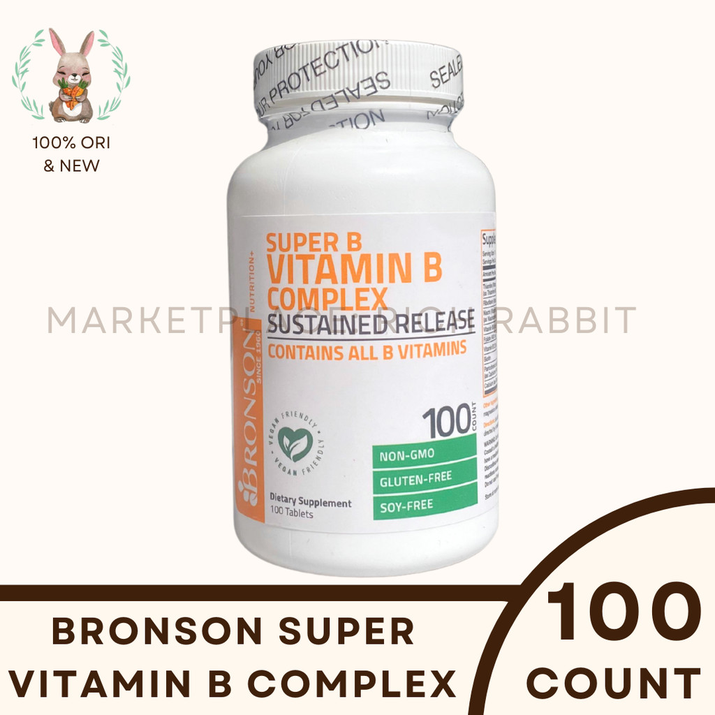 Jual Bronson Super Vitamin B Complex Sustained Released Energy Production Stamina 100 Tablets ...