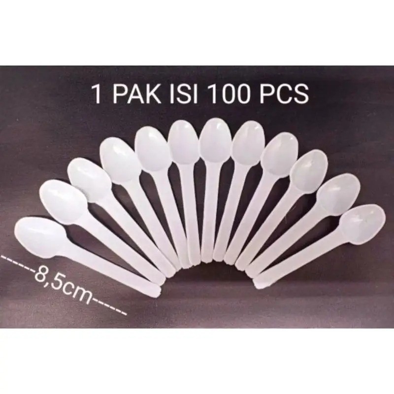 Jual Sendok teh STB isi 100pcs /sendok ice cream pudding putih susu ...