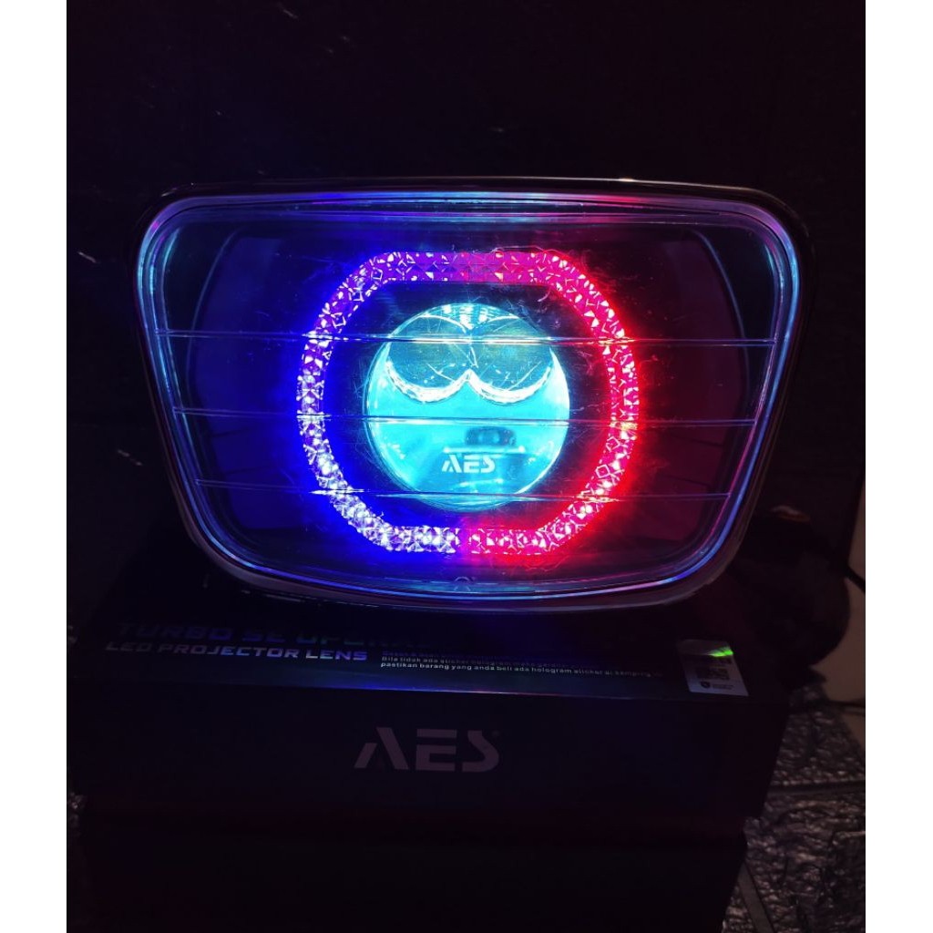 Jual PAKET LAMPU DEPAN RX KING SET BILED AES TURBO SROUN KRISTAL RGB SUPER TERANG | Shopee Indonesia