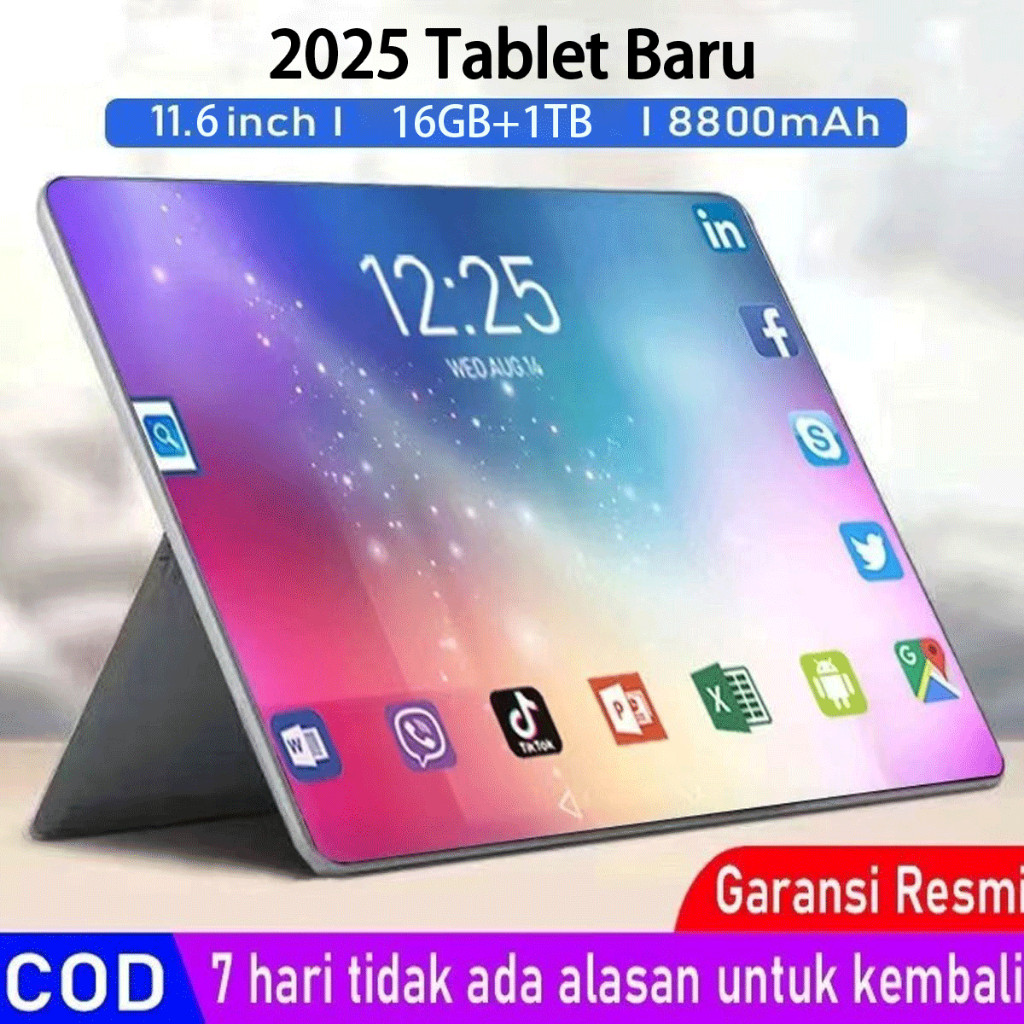 Jual CY 2025 Terbaru PRO16 Tablet 16+1TB Tablet Android 15.0 Layar ...