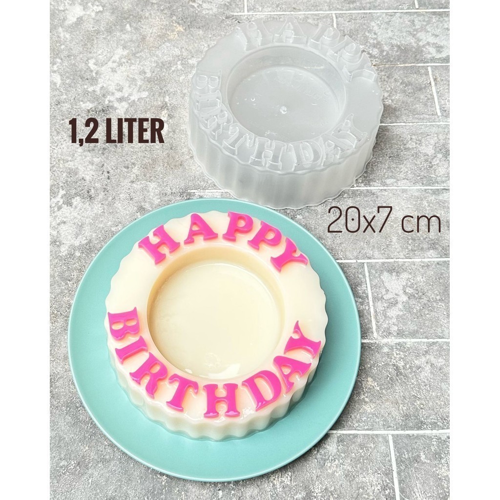 Jual Cetakan Puding HBD / Cetakan Pudding Happy Birthday Kue Ultah / Cetakan Ulang Tahun ...