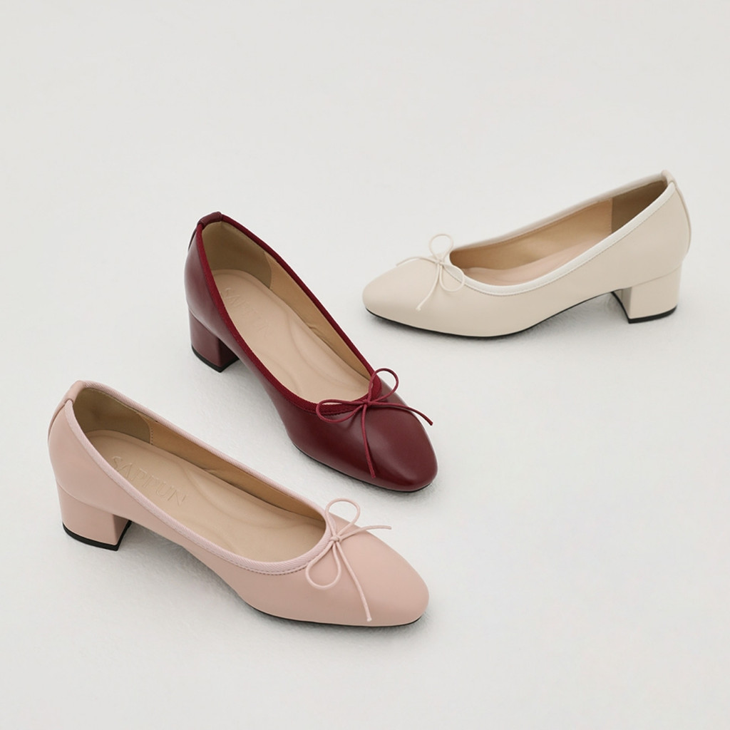 Jual SAPPUN Retive Basic Ribbon Pumps Heels (4cm) - Heels Wanita ...