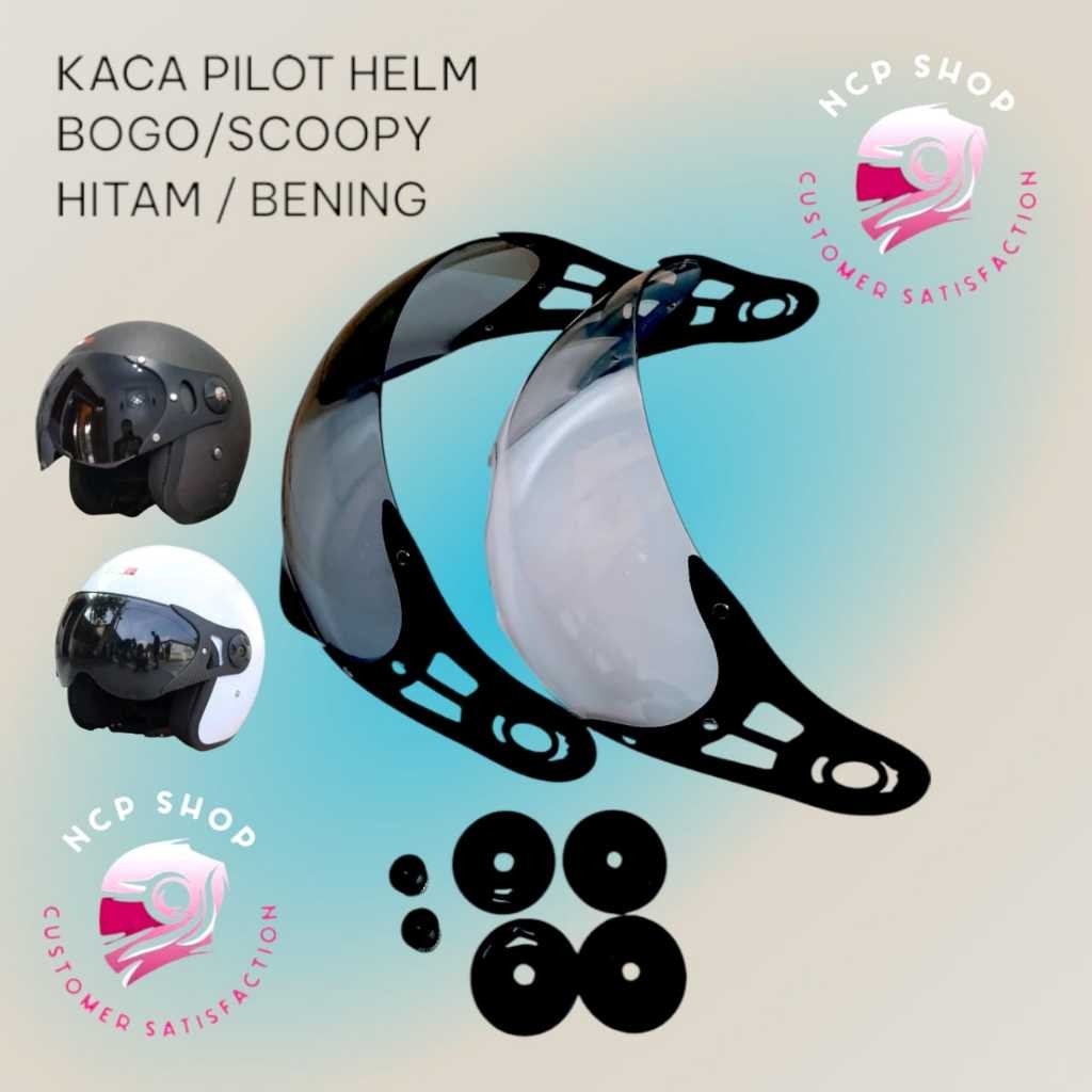 Jual PREMIUM Rajanya Kaca Pilot Helm Honda Scoopy + Baut Helm Bogo ...
