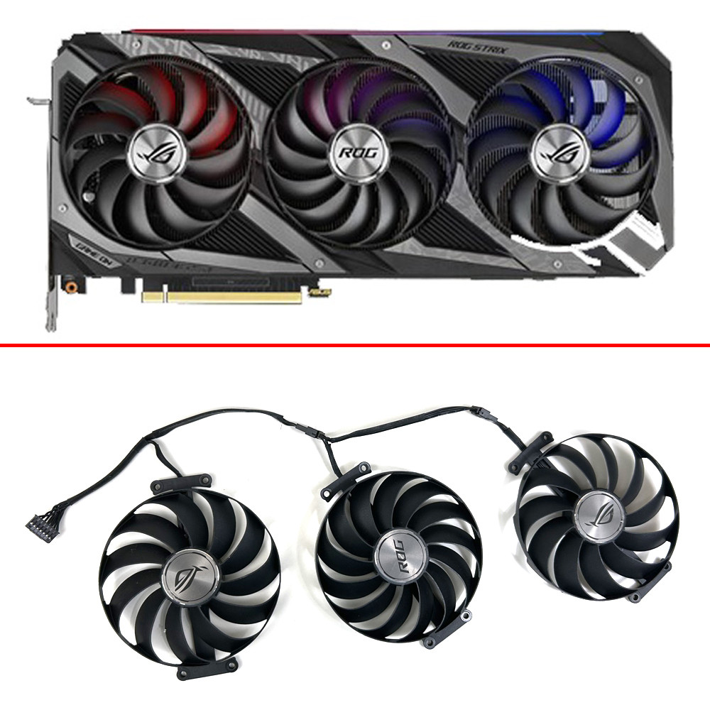 Jual Cooling Fan T129215SU CF1010U12S Graphics Card Fan For ASUS ROG ...
