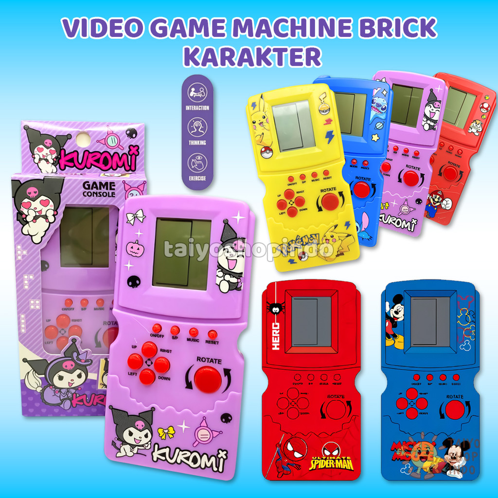 Jual TAIYO Video Game Machine Brick Karakter Kartun Games Console ...