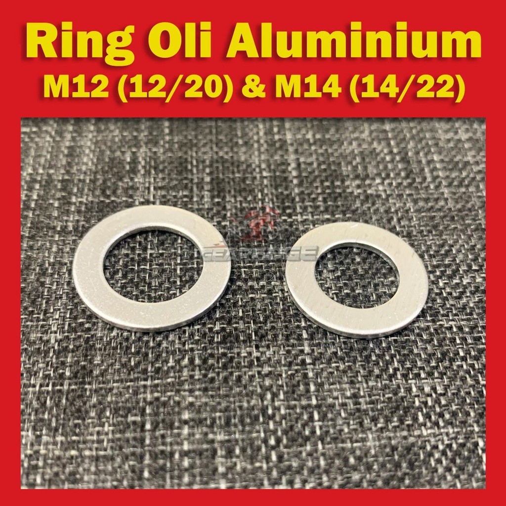 Jual Ring Oli Aluminium M12 & M14 | Shopee Indonesia