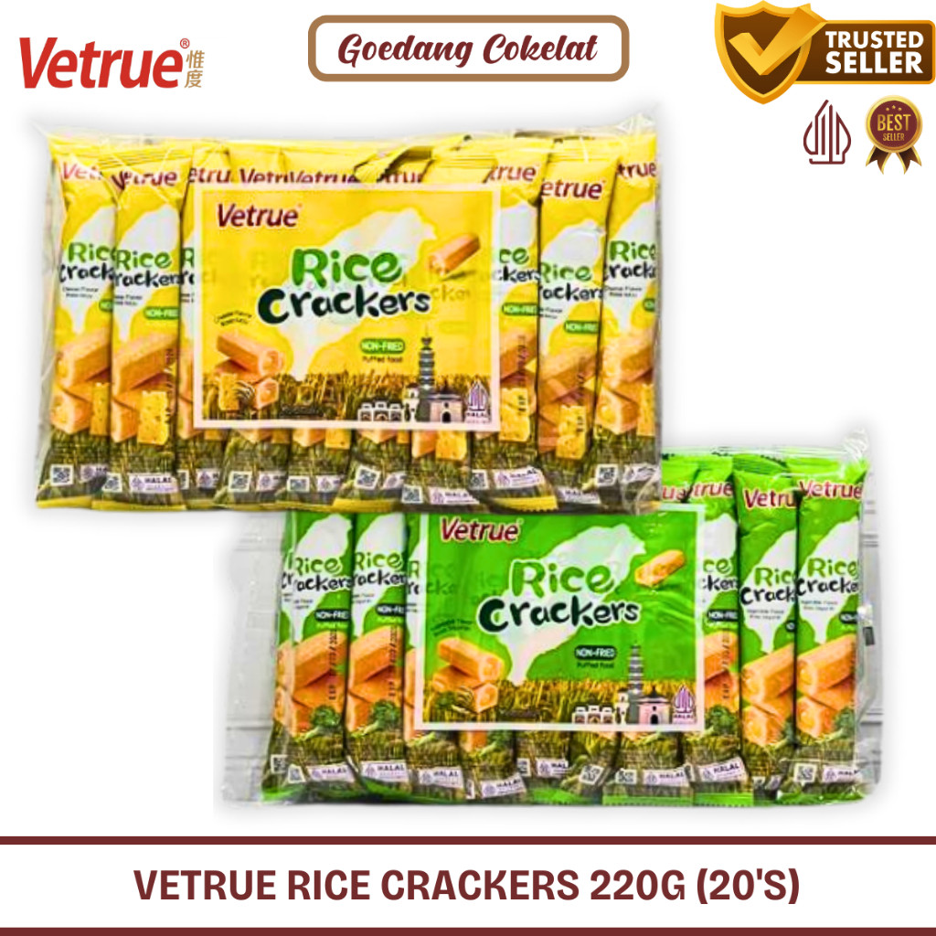 Jual Vetrue Japanese Taiwan Rice Crispy Crackers Krekers Beras Aneka ...