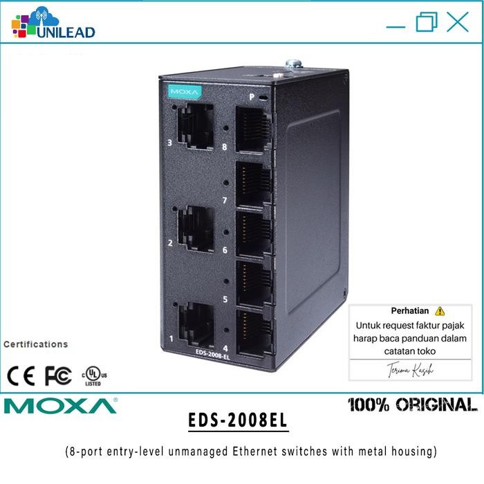 Jual MOXA EDS-200-EL Series -port entry-level unmanaged Ethernet ...