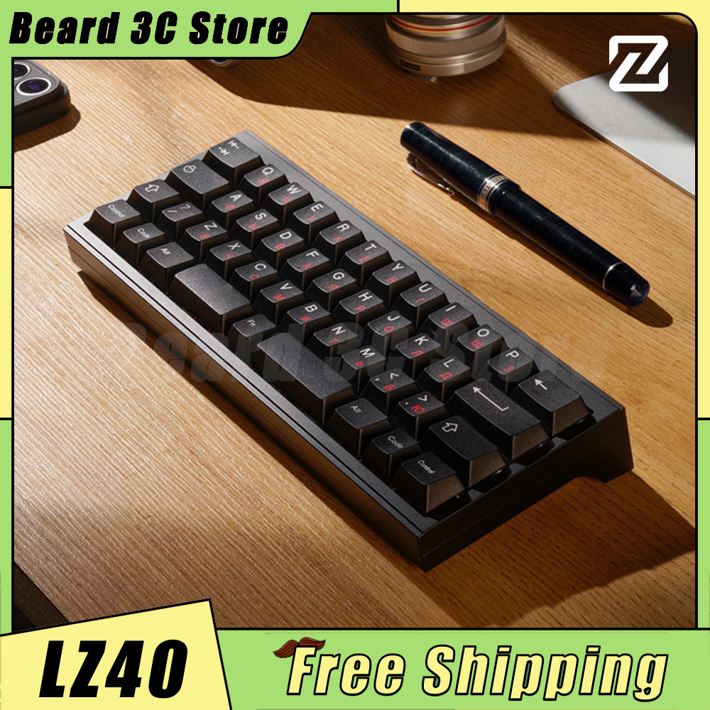 Jual ZORNHER LZ40 Mechanical Keyboard Three Mode Aluminum Alloy RGB ...