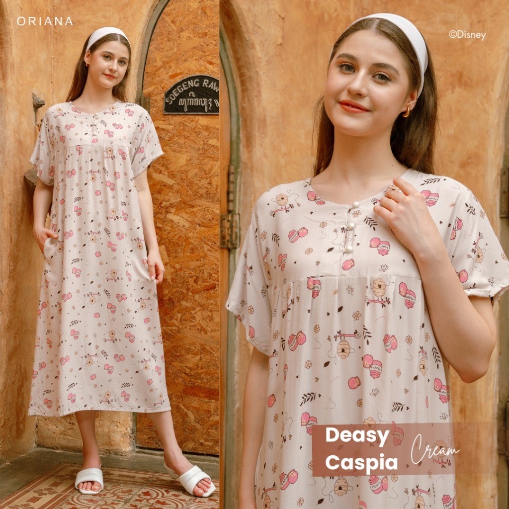Jual ORIGINAL 100% Oriana Dailywear Maxi Dress Daster Busui Deasy ...