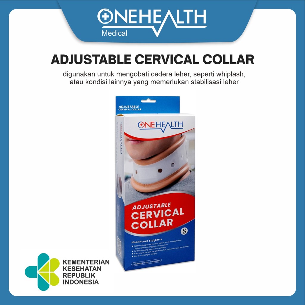 Jual Onehealth Adjustable Cervical Collar (Neck Brace) Alat Menyangga ...