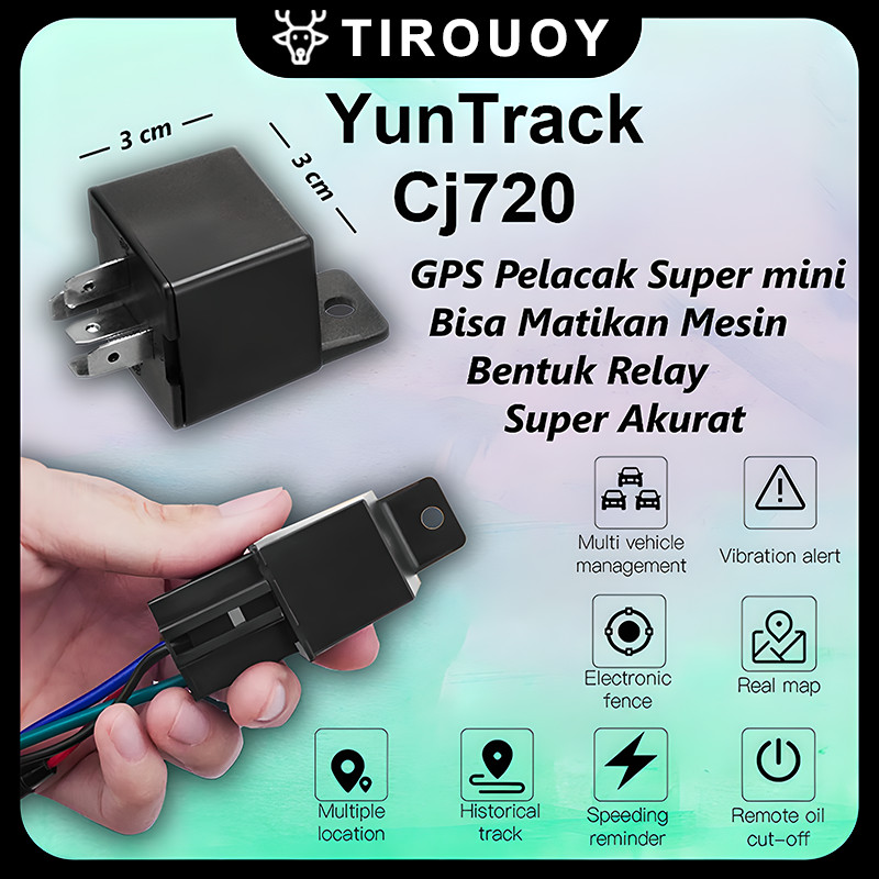 Jual GPS Berbentuk RELAY YunTrack CJ720/gps tracker mobil/alat pelacak ...