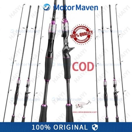 Jual Bisa Cod Joran Pancing 1.8M/2.1M Casting / Spinning Carbon Fiber 2 Section Max Drag 8kg ...