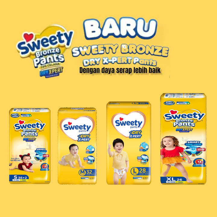 Jual SWEETY BRONZE Pants Dry Xpert S38/M32/L28/XL24/XXL24 | Shopee ...