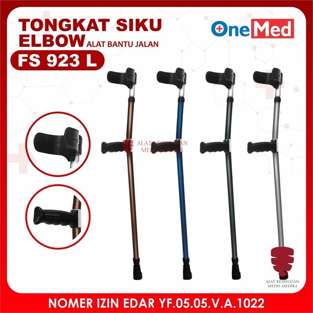 Jual Tongkat Siku Elbow Onemed FS923L Alat Bantu Jalan Kruk Tangan ...
