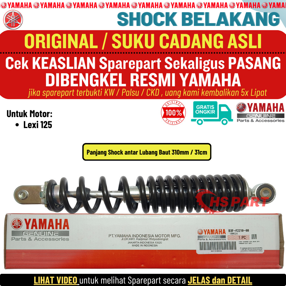 Jual Shock Shockbreaker Belakang Lexi 125 2018 2019 2020 2021 2022 2023 ...