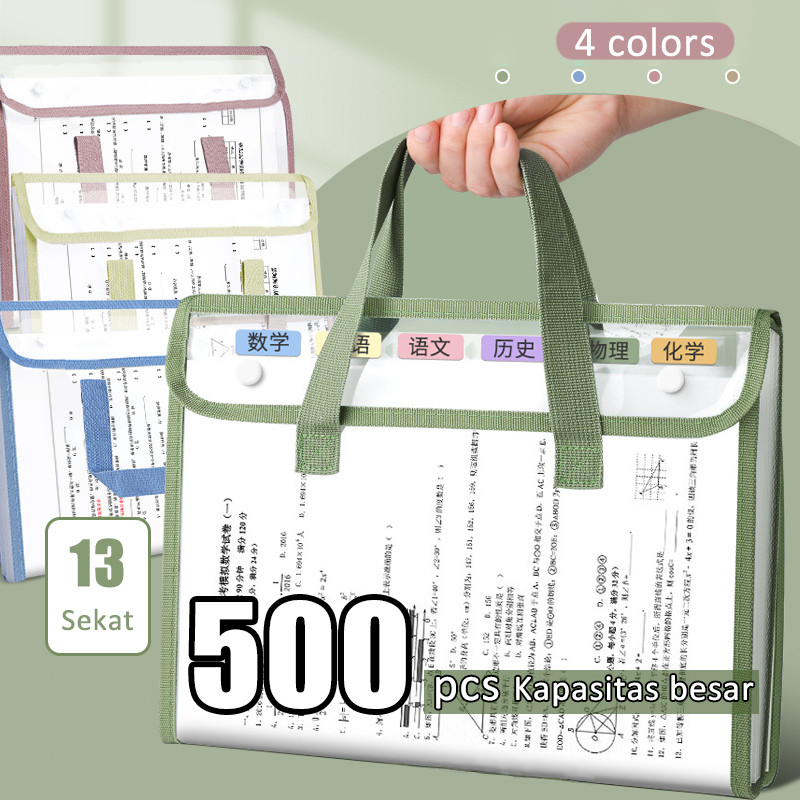 Jual 13 Sekat Transparan File Folder Tas Document Bag Tas Dokumen File ...