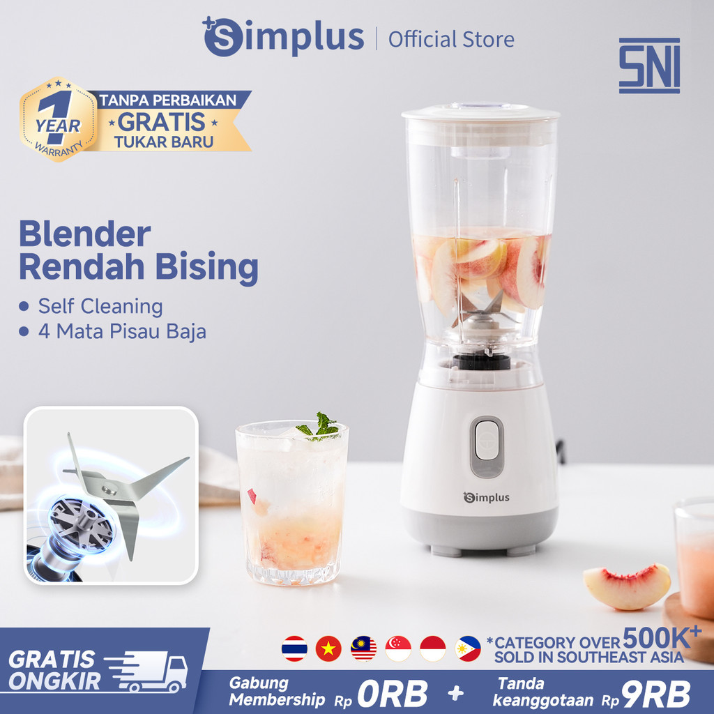 Jual Simplus Blender Multi-functional Juicer 250W Copper Motor 600ml ...