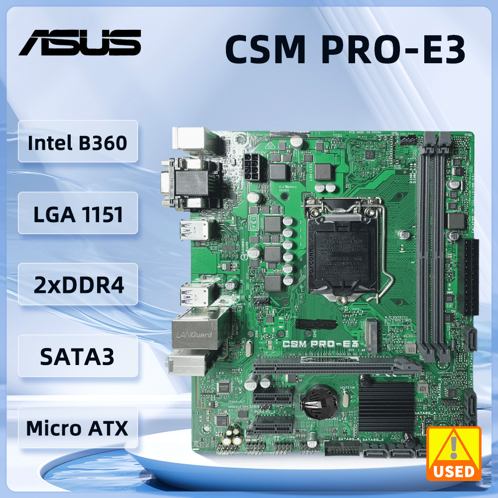 Jual ASUS CSM PRO-E3 Motherboard LGA 1151 Intel B360 DDR4 32GB M.2 support Core i3-8300 9100F ...