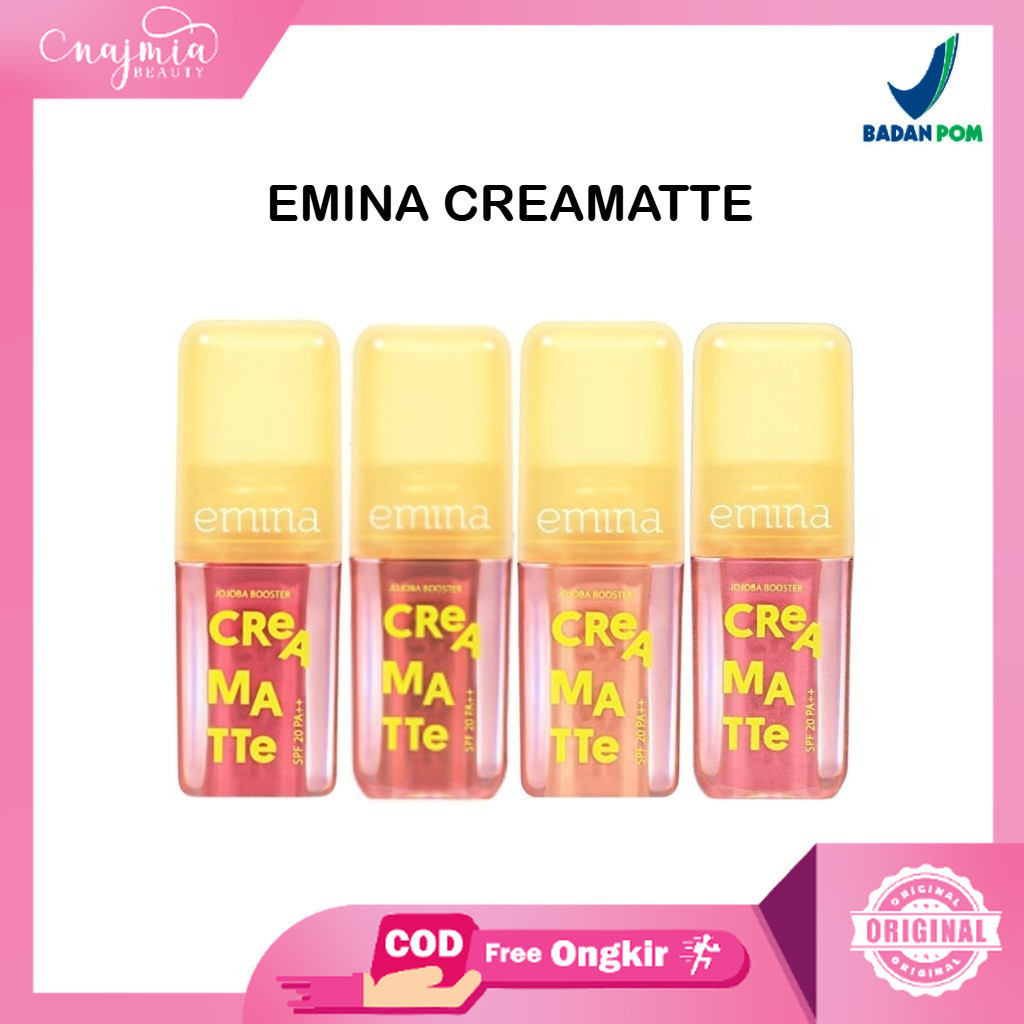 Jual Najmia 2 - New! Emina Creamatte 4 G I Comfily Matte 9X Moist Boost ...