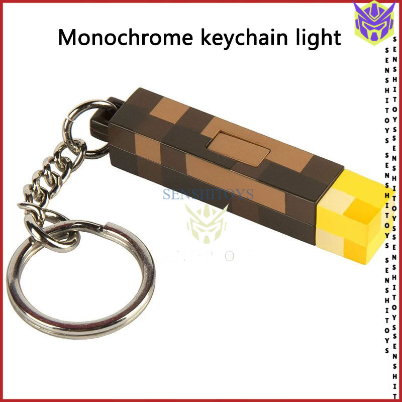 Jual Senter Obor Lampu Minecraft.Keychain Light Gantungan Kunci ...