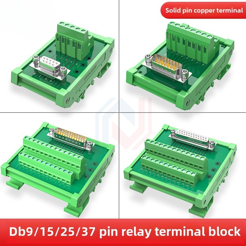 Jual Serial port 9-pin DB9 DB15 DB25 DB37-pin relay terminal block ...