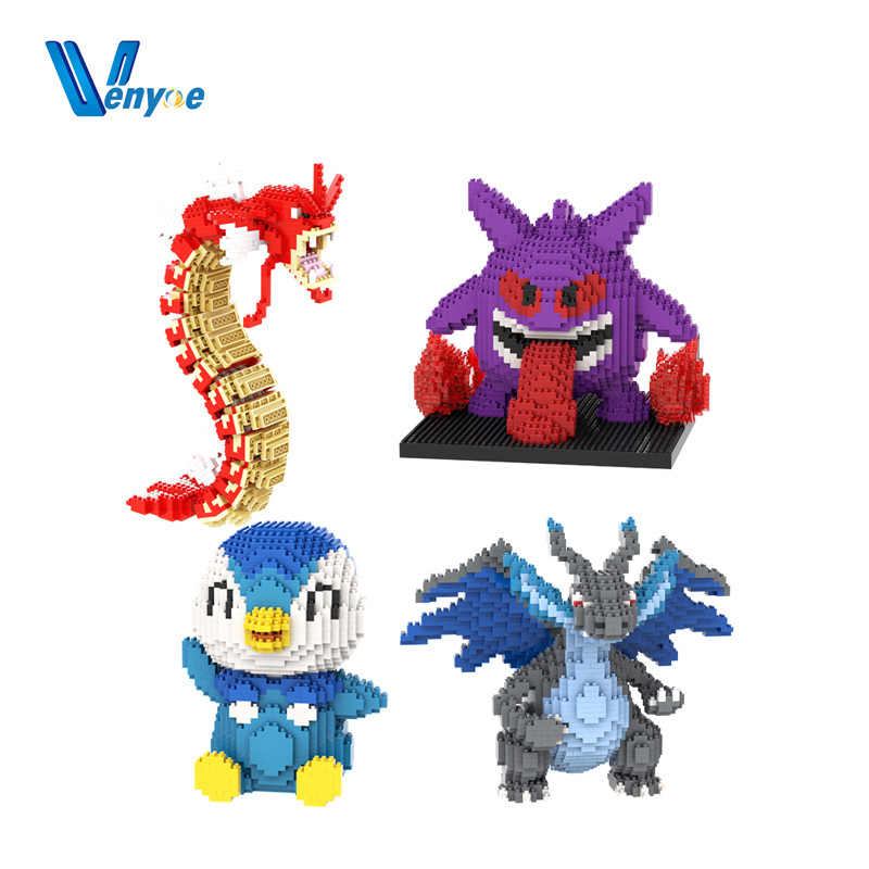 Jual Pokemon Micro Building Block Venyoe Gyarados Gengar Piplup Mega ...