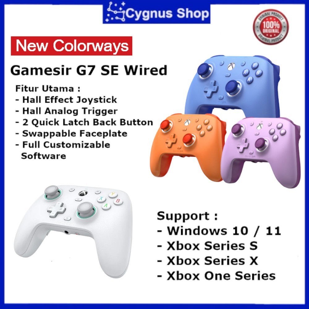 Jual GameSir G7 SE Wired Hall Effect Controller Gamepad for Windows PC ...