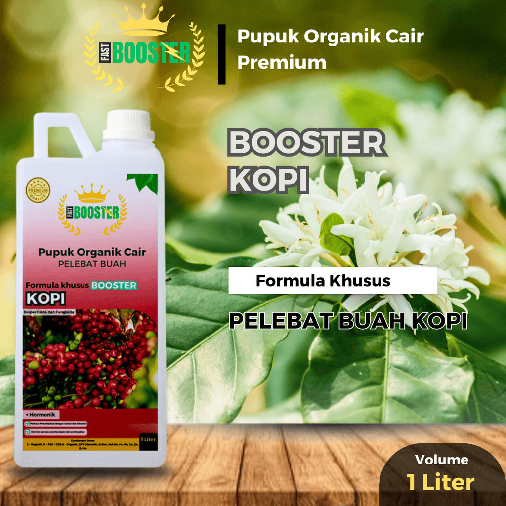 Jual Pupuk Organik CAir Kopi 1 liter booster pertumbuhan, pembunggan dan pelebat buah durian ...