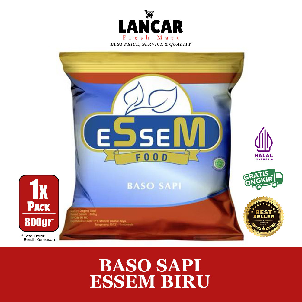 Jual BAKSO SAPI ESSEM BIRU ISI 50PCS | Shopee Indonesia