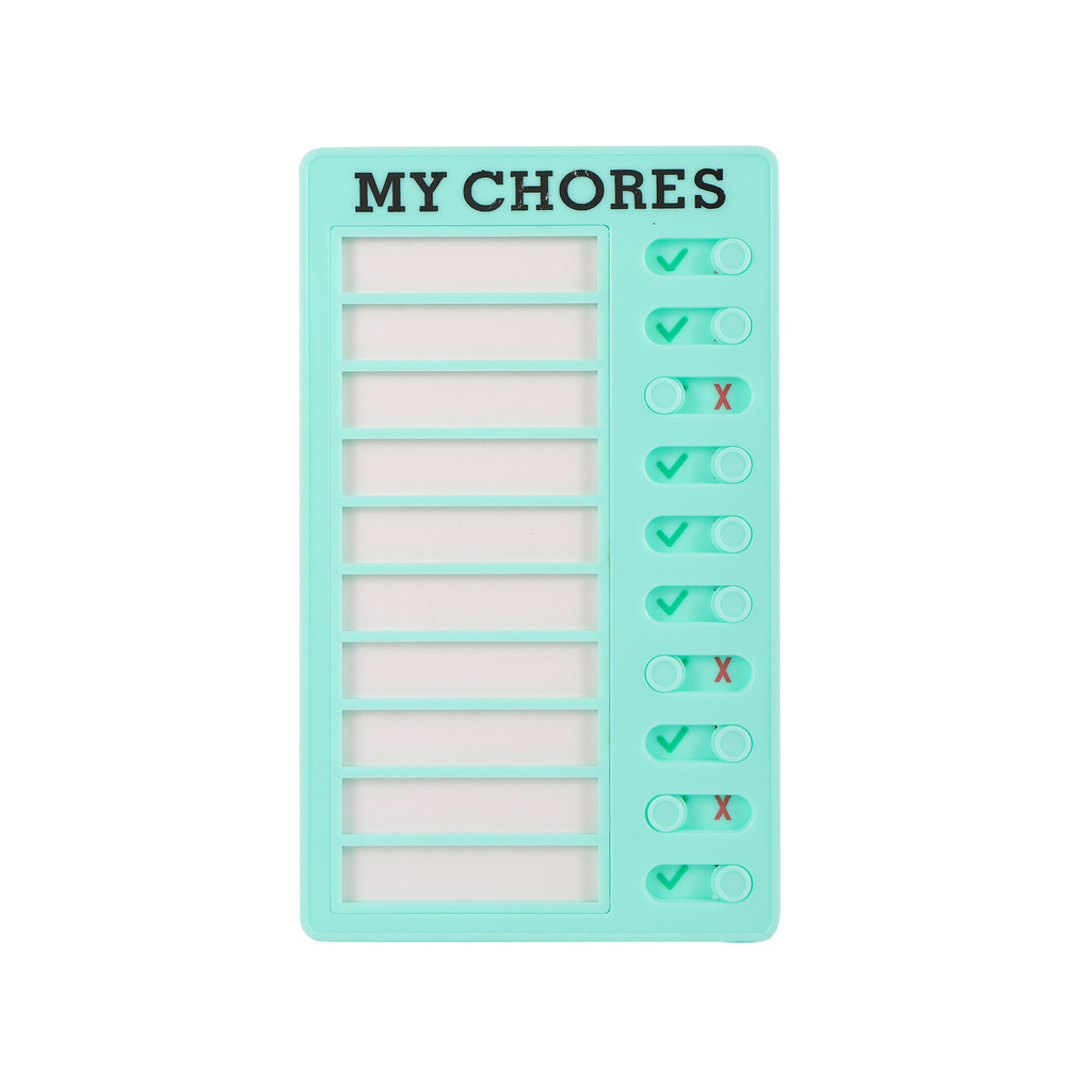 Jual Reusable My Chores Checklist Daily Planner Memo Plastic Board Chore Chart Responsibility ...