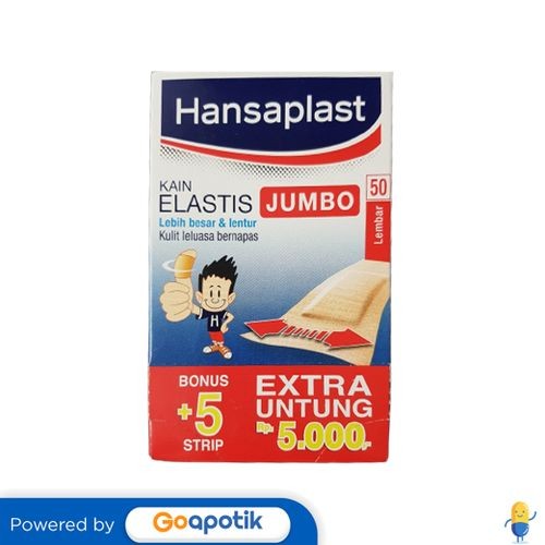 Jual Hansaplast Kain Elastis Jumbo Box 50 + 5 Lembar | Shopee Indonesia