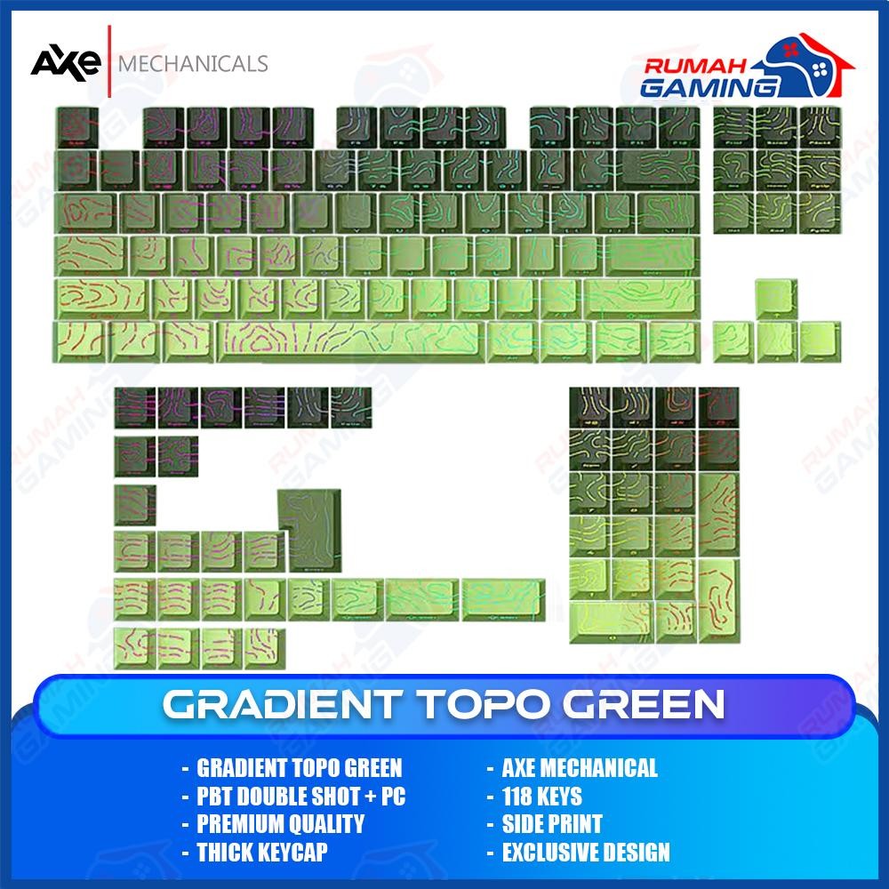 Jual AXE MECHANICALS - GRADIENT GREEN TOPOGRHAPY - Side Print - See ...