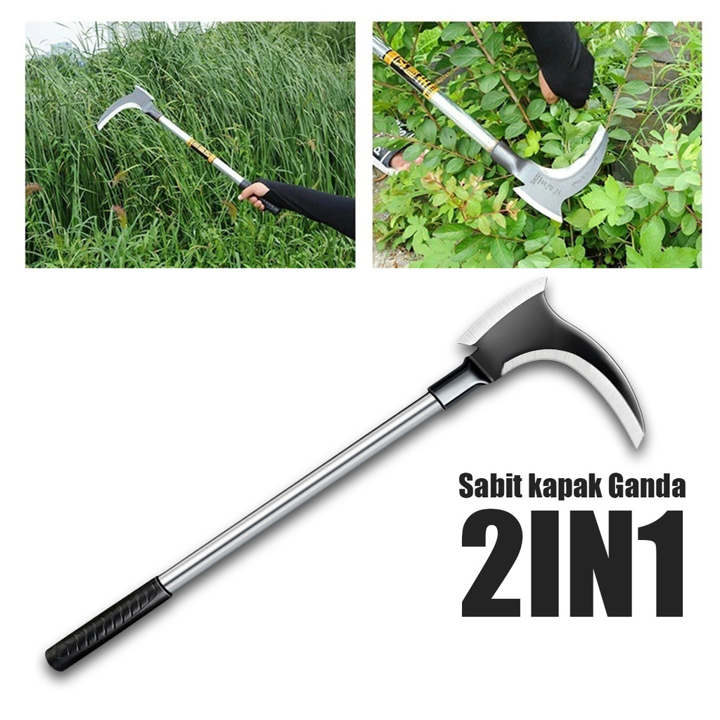 Jual 1pc Sabit Kapak Ganda tahan pecah tahan berubah bentuk Sabit Kapak ...
