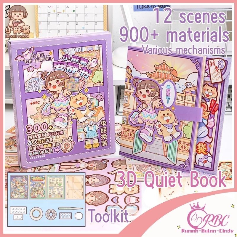 Jual [Penjual Lokal] DIY 3D Quiet Book Mainan Edukasi Anak Aktifita ...