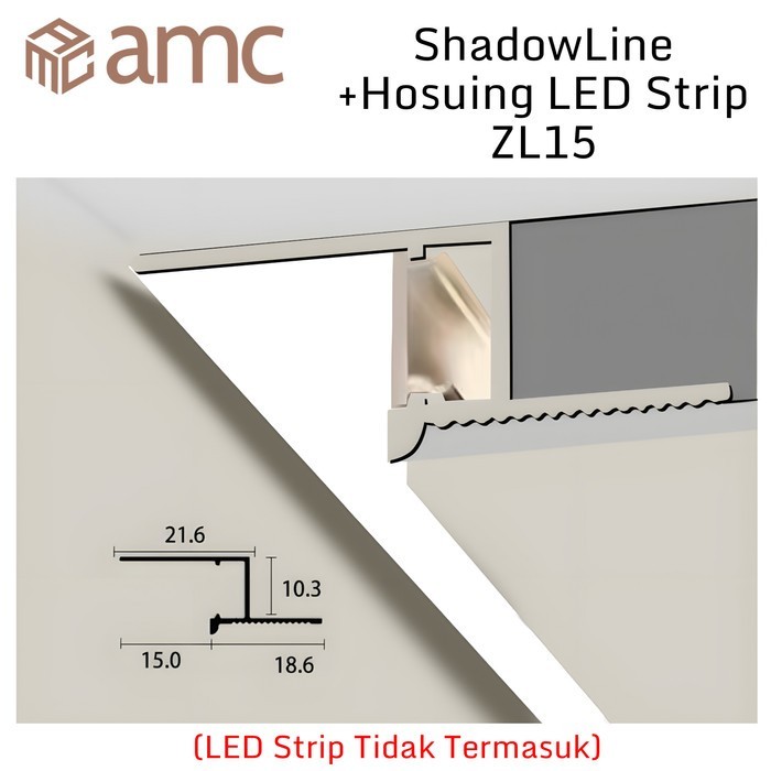 Jual AMC ZL15 Shadow Line / Tali Air Gypsum / Shadowline 3 Meter Kap ...