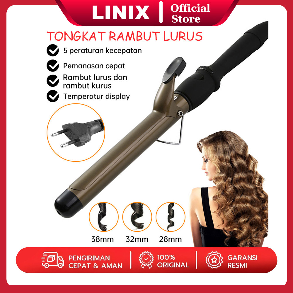 Jual Linix Catokan Rambut Curly Original Catokan Rambut Ceramics Rambut ...
