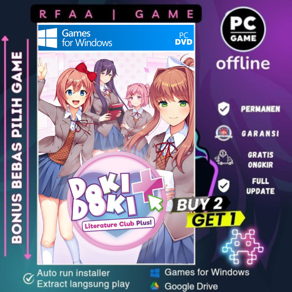 Jual DOKI DOKI LITERATURE CLUB PLUS | GAME PC - LAPTOP - DL | Shopee ...