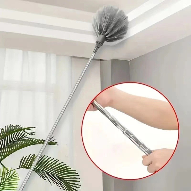 Jual Extendable Ceiling Duster with Angle Brush - Telescopic Roof Broom ...