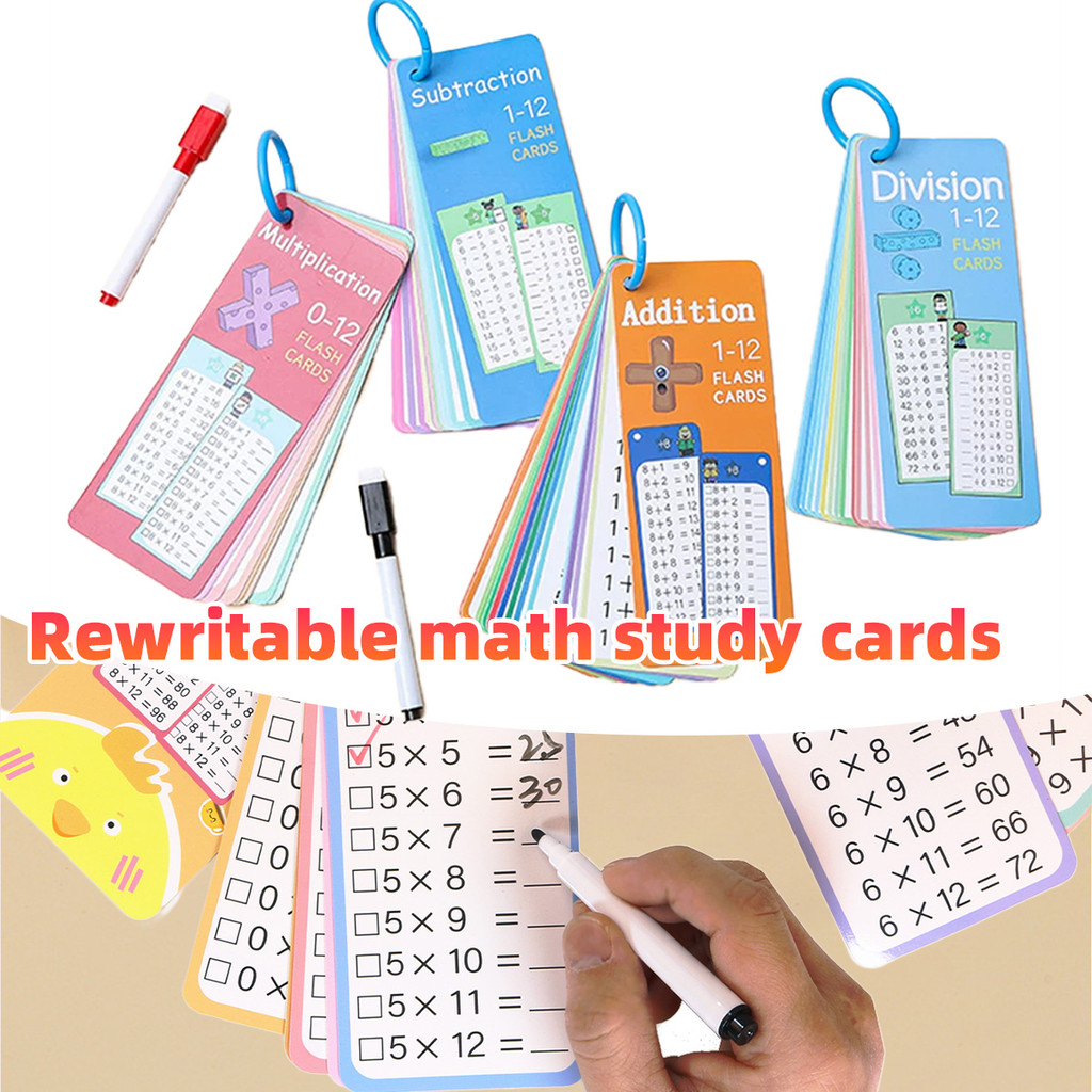 Jual 1 Set Flashcard Tabel Perkalian Edukasi Anak Tabel Perkalian ...