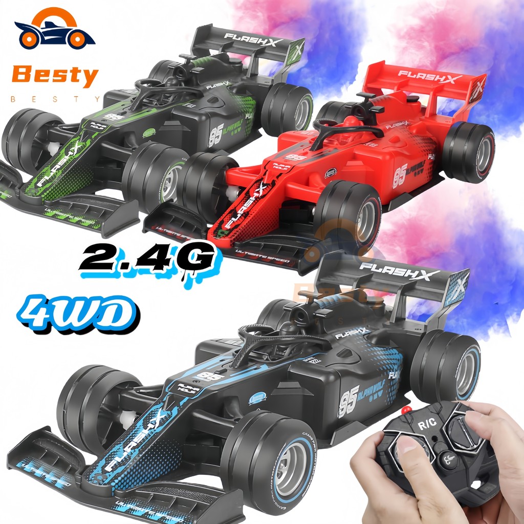 Jual Besty 2.4G Mobil Balap F1 Racing Mobil Dengan Asap 4WD Kecepatan Tinggi Drift Mobil Dengan ...