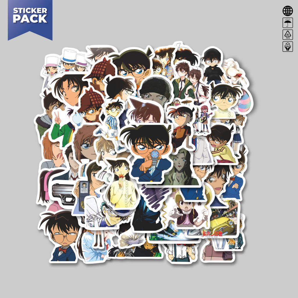 Jual [100PCS]Stiker Pack Sticker Anime Detective Conan (Meitantei Konan ...