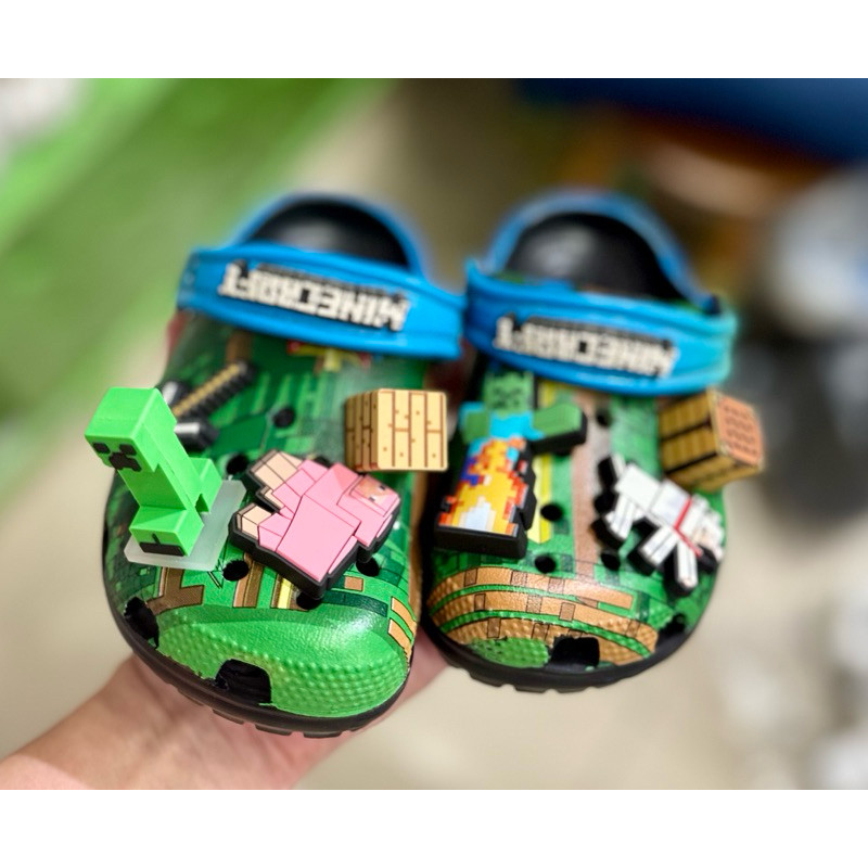 Jual CROCS Minecraft Clog Kids ORI Inc JIBBITZ [Ready Stock] | Shopee ...