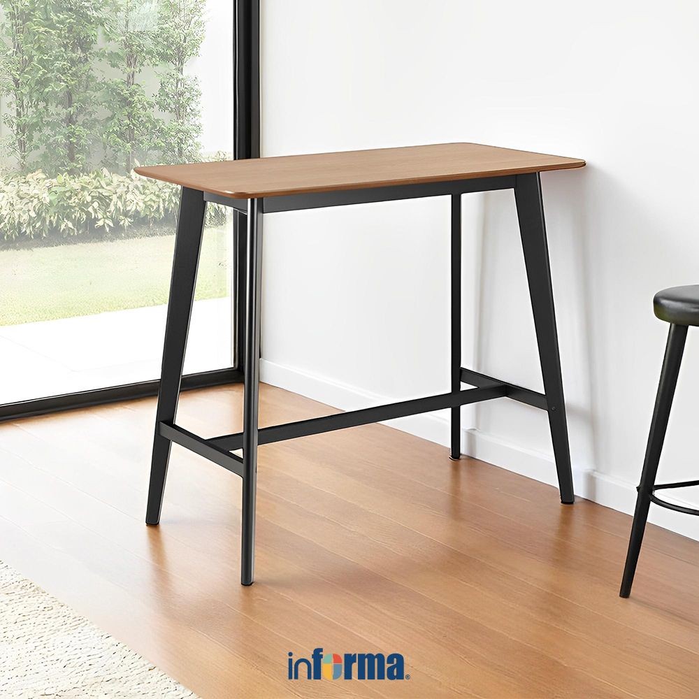 Jual Informa Axby Meja Bar - Cokelat Bar Table Meja Makan Kafe Restoran ...
