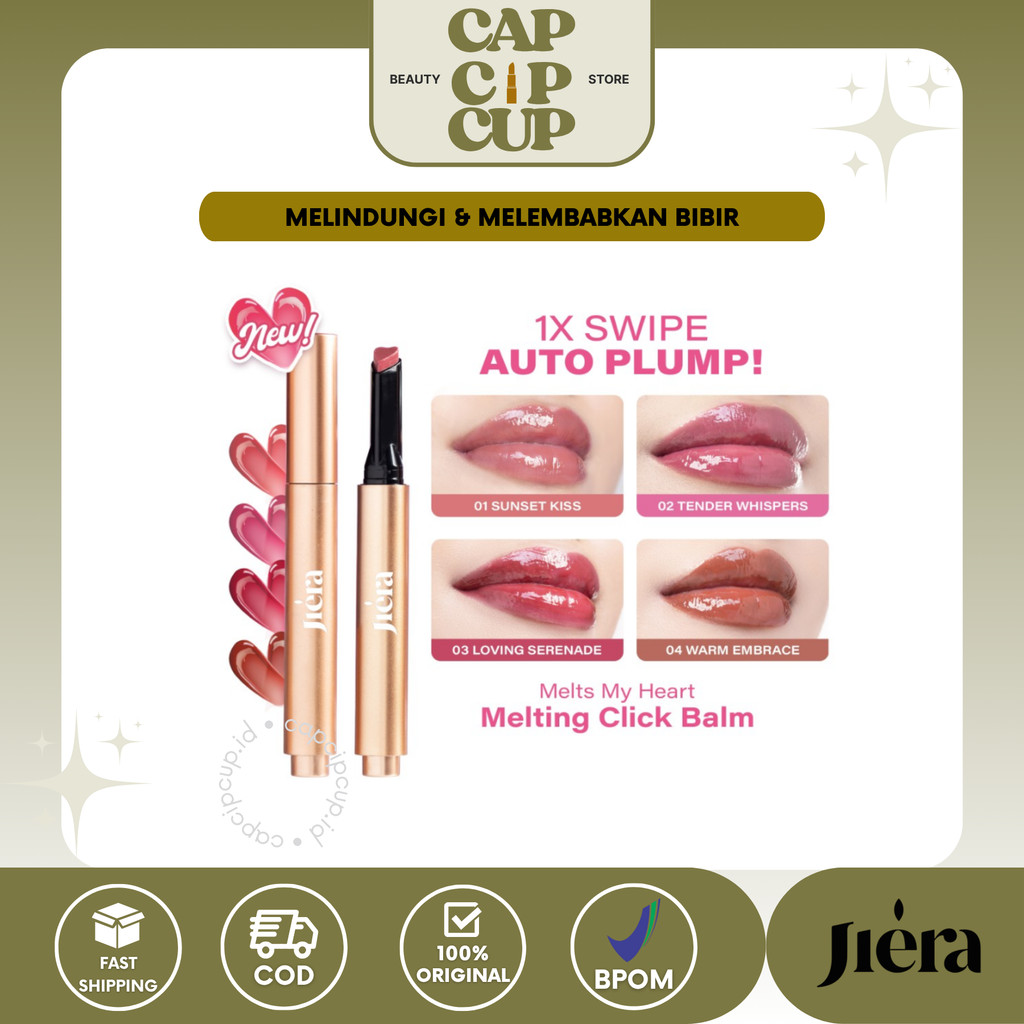 Jual CAP - JIERA Melting Click Balm - Melts My Heart Tinted Lip Balm ...