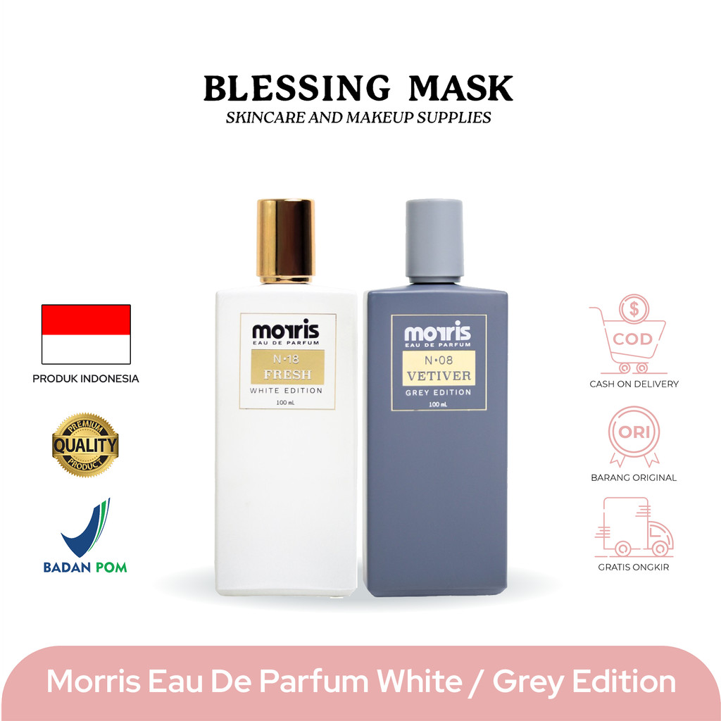 Jual Morris Eau De Perfume White / Grey Edition | Fresh / Veviter ...